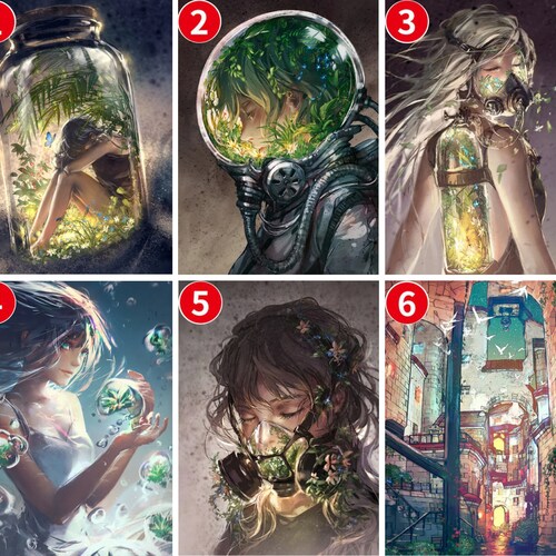 5D Diamond Painting Anime Cartoon Girl Full Drill Mosaic DIY - Etsy