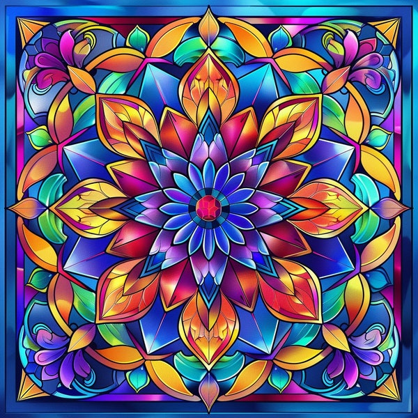 Mandala Diamond Painting Kit - Etsy