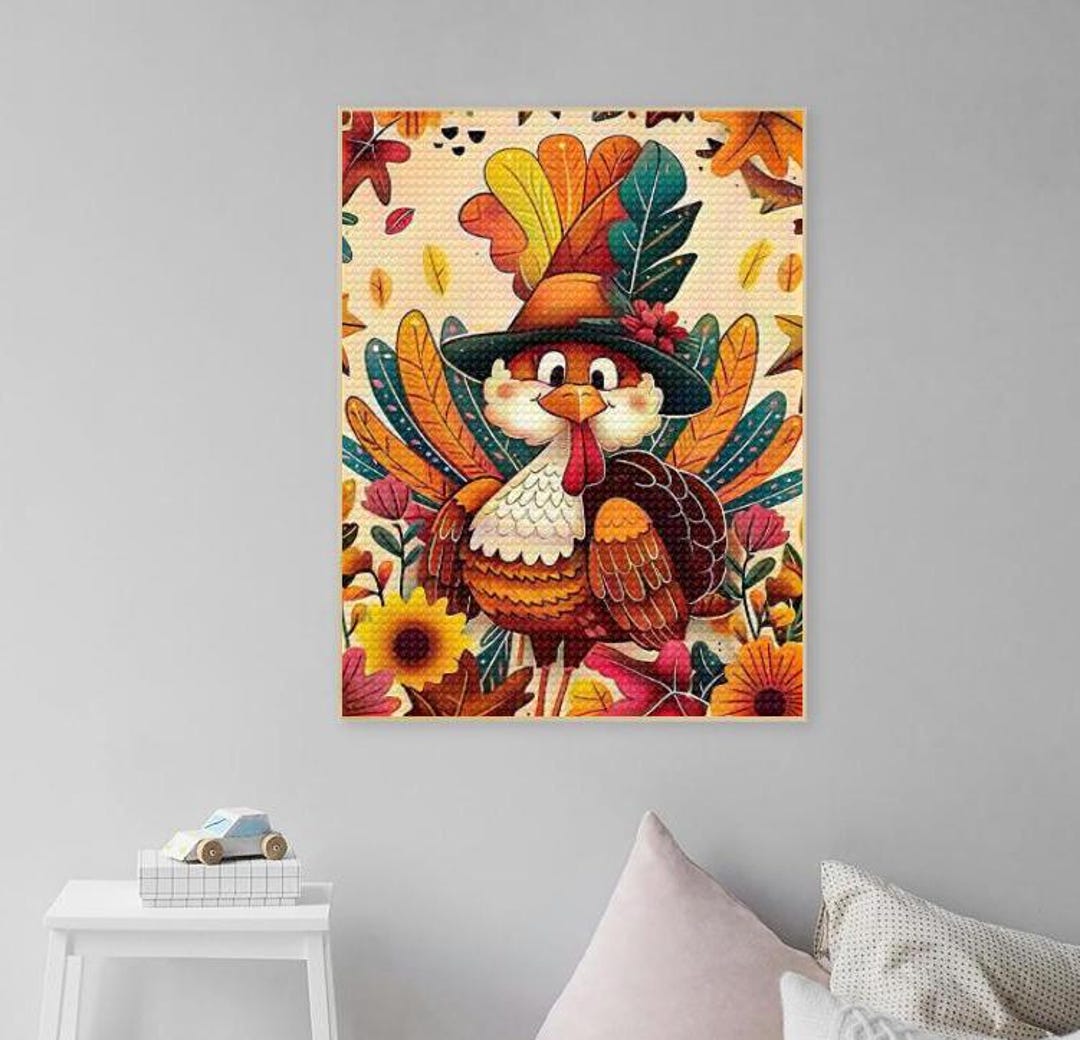 Thanksgiving Turkey Diamond Art Painting Kits Adult,cute Turkey ...