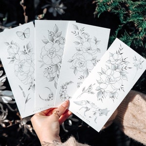 Temporary Tattoos - Etsy