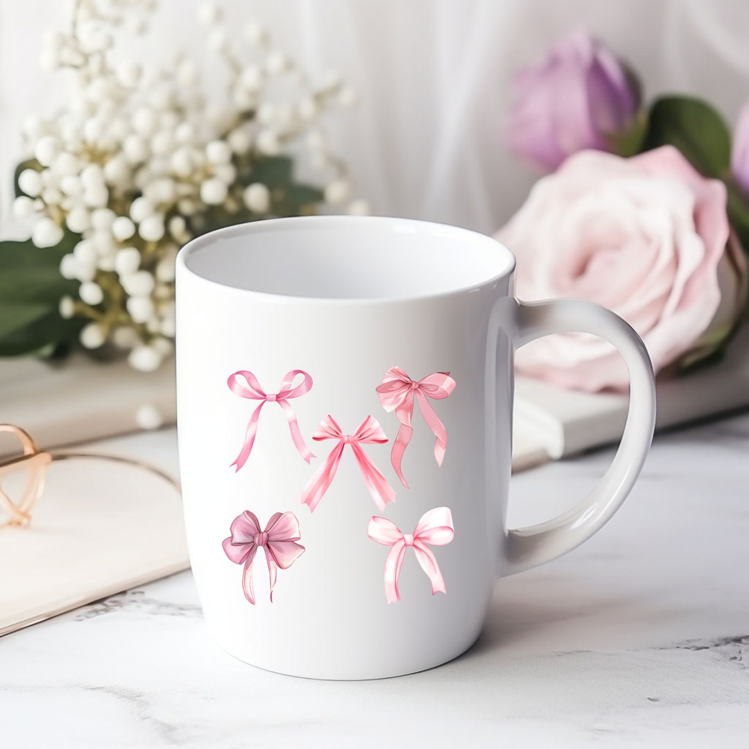Coquette Bow PNG, Pink Bow Era PNG, Pink Ribbon Trend, Coquette Bow ...