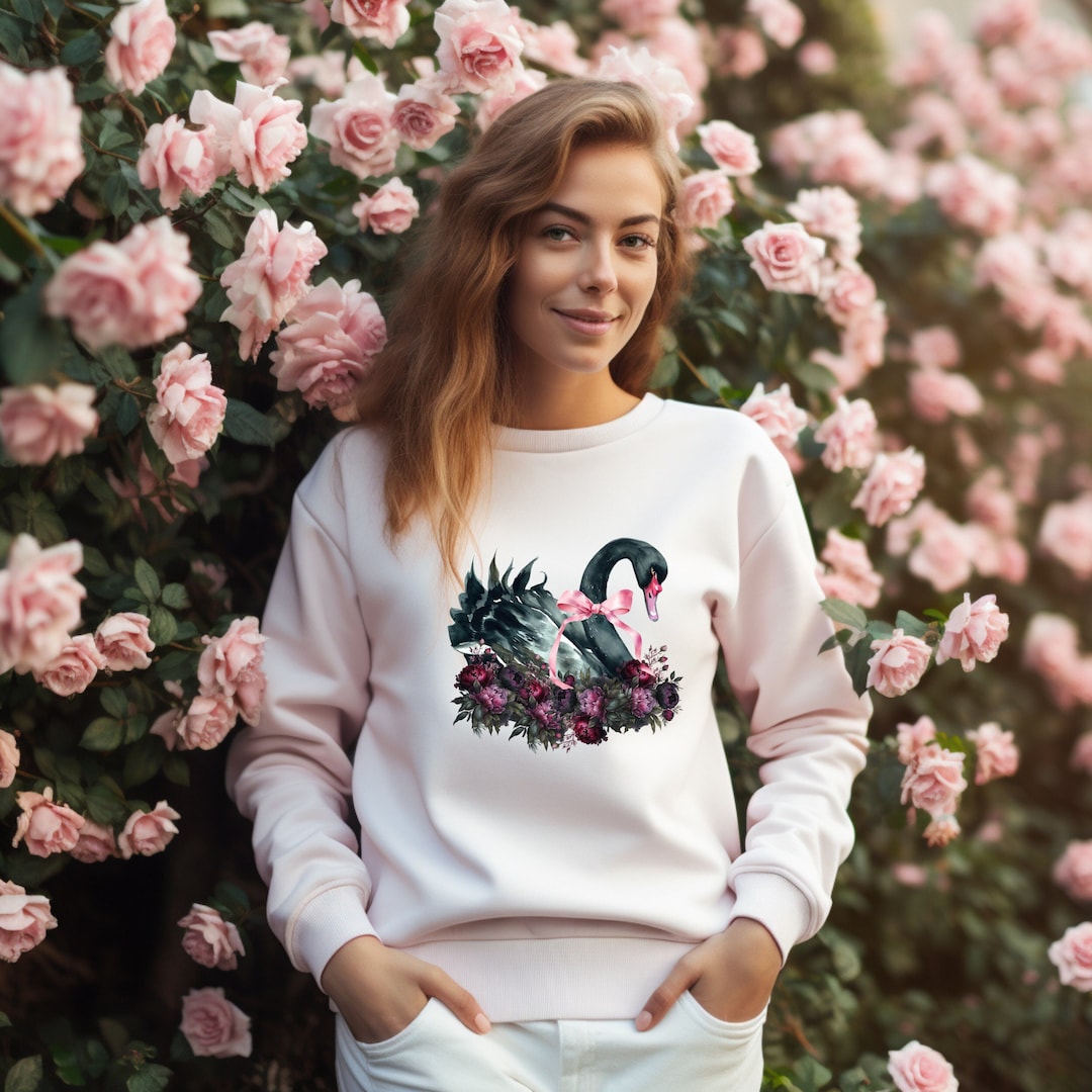 Coquette Gothic Swan PNG, Coquette Black Swan Png, Girly PNG, Coquette ...