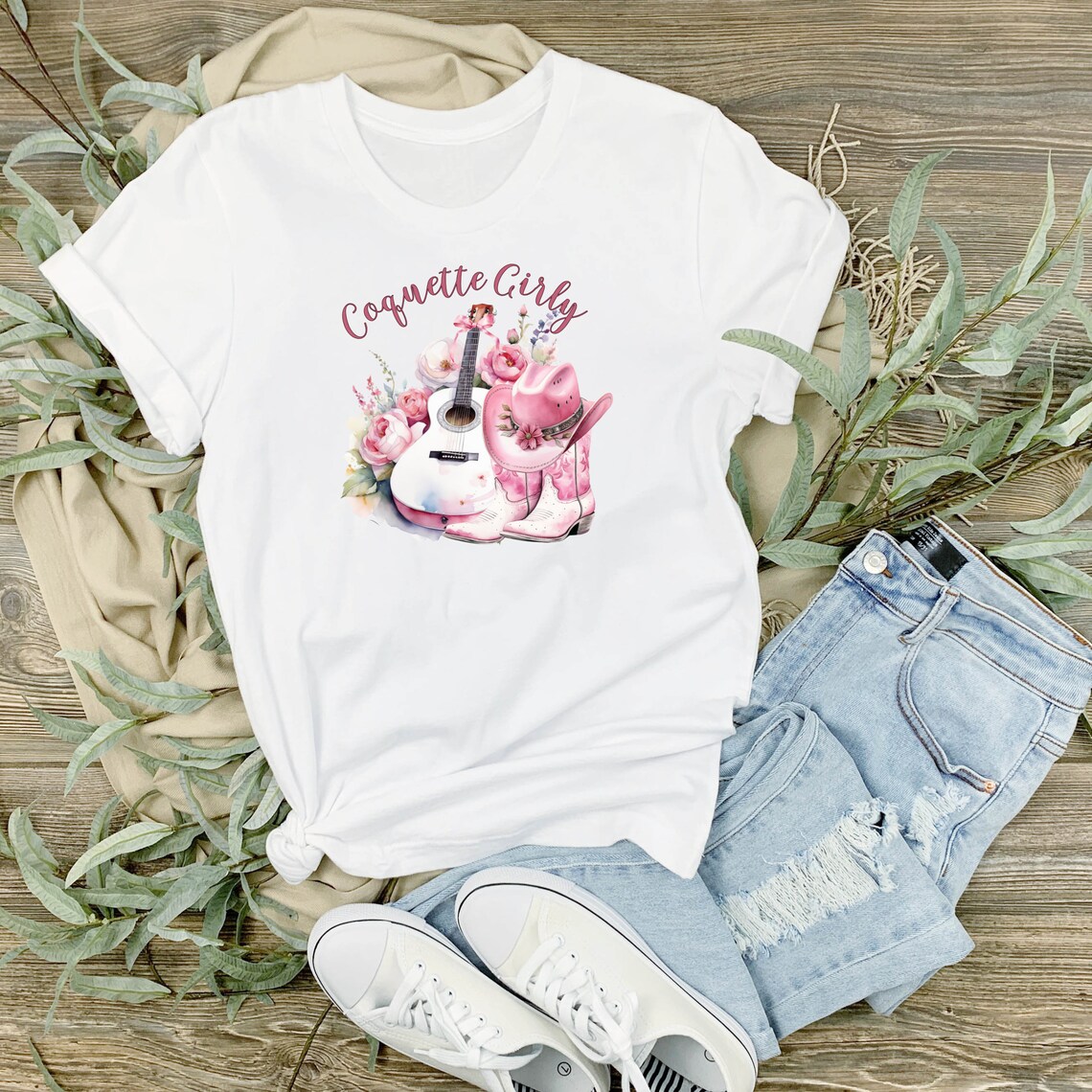 Coquette Girly PNG, Girl Country Png, Coquette Guitar Png, Pink Ribbon ...