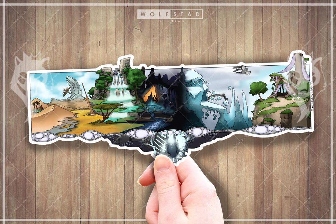 Monster Hunter Wilds Biomes Sticker: Video Games Landscape Art, Extra ...