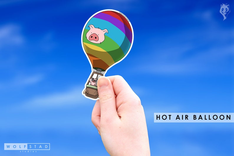 Flying Pig Stickers - "when Pigs Fly" Handmade Vinyl Sticker Collection ...
