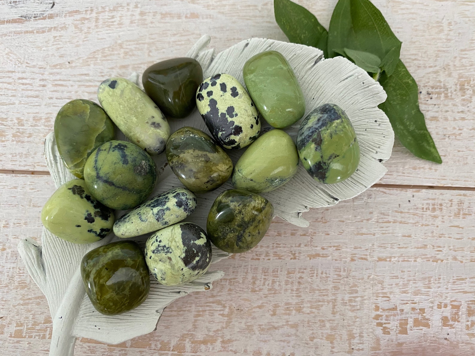 Tumbled Serpentine Crystals - Etsy