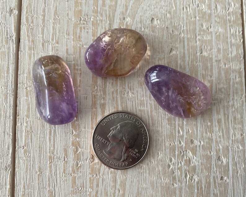 Tumbled Ametrine Crystals - Etsy