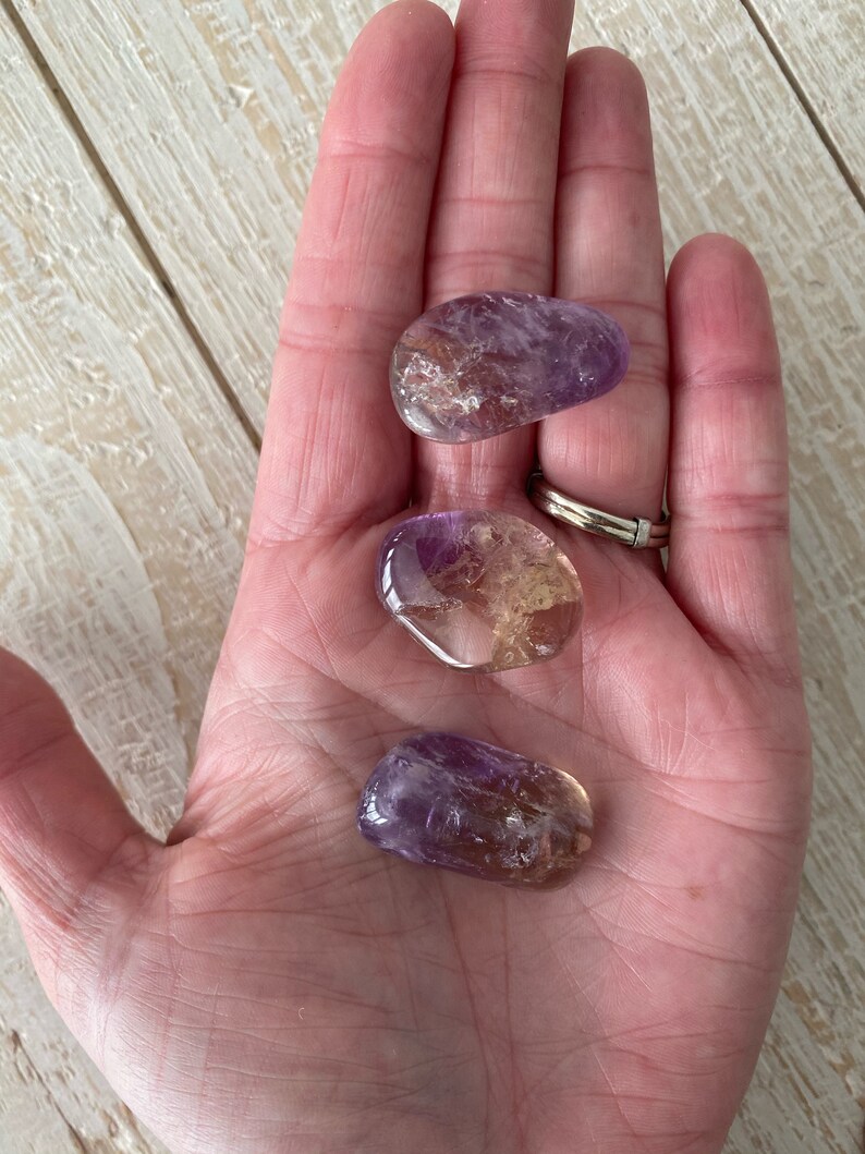 Tumbled Ametrine Crystals - Etsy