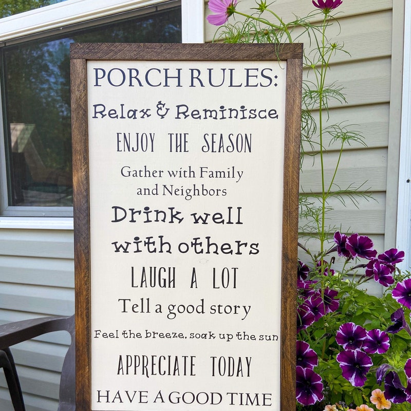 Funny Porch Sign - Etsy