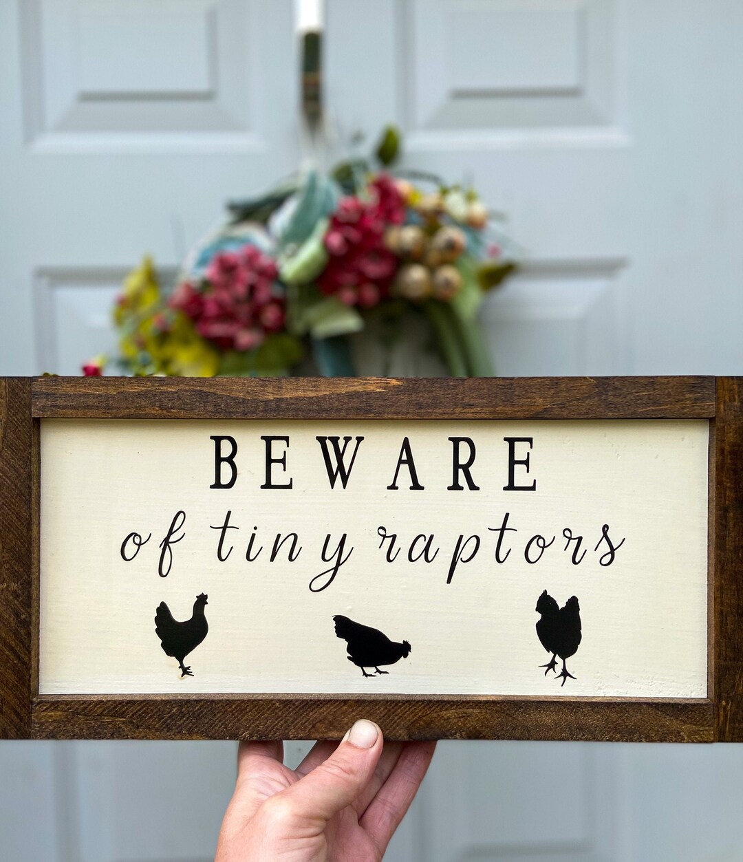 Chicken Coop Sign, Farmhouse Chicken Coop Decor, Gift for Chicken Lover ...