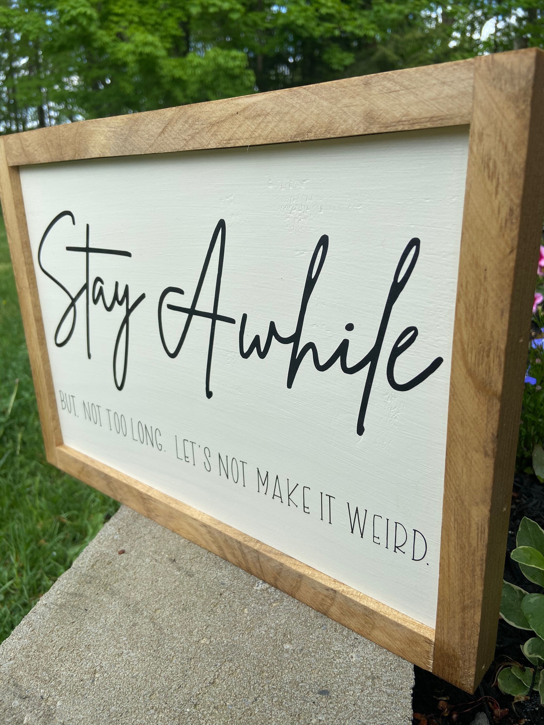 Funny Welcome Sign Stay Awhile Wood Sign Funny Wood Sign Etsy funny-welcome-sign-stay-awhile-wood-sign-funny-wood-sign-etsy