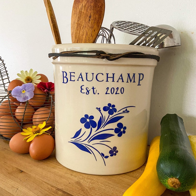 Utensil Crock - Etsy