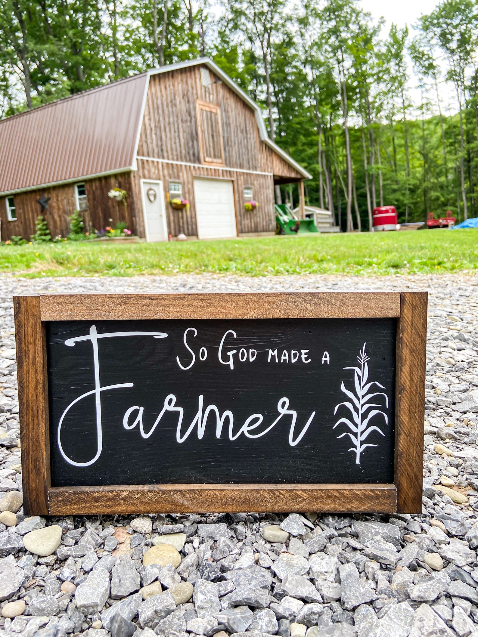 So God Made a Farmer Sign Farm Gift Gift for Farmer Farm - Etsy