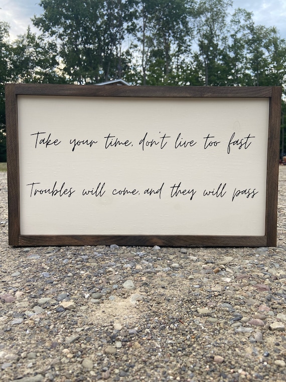 Song Lyrics Sign Large Wood Sign Simple Man Lyrics - Etsy