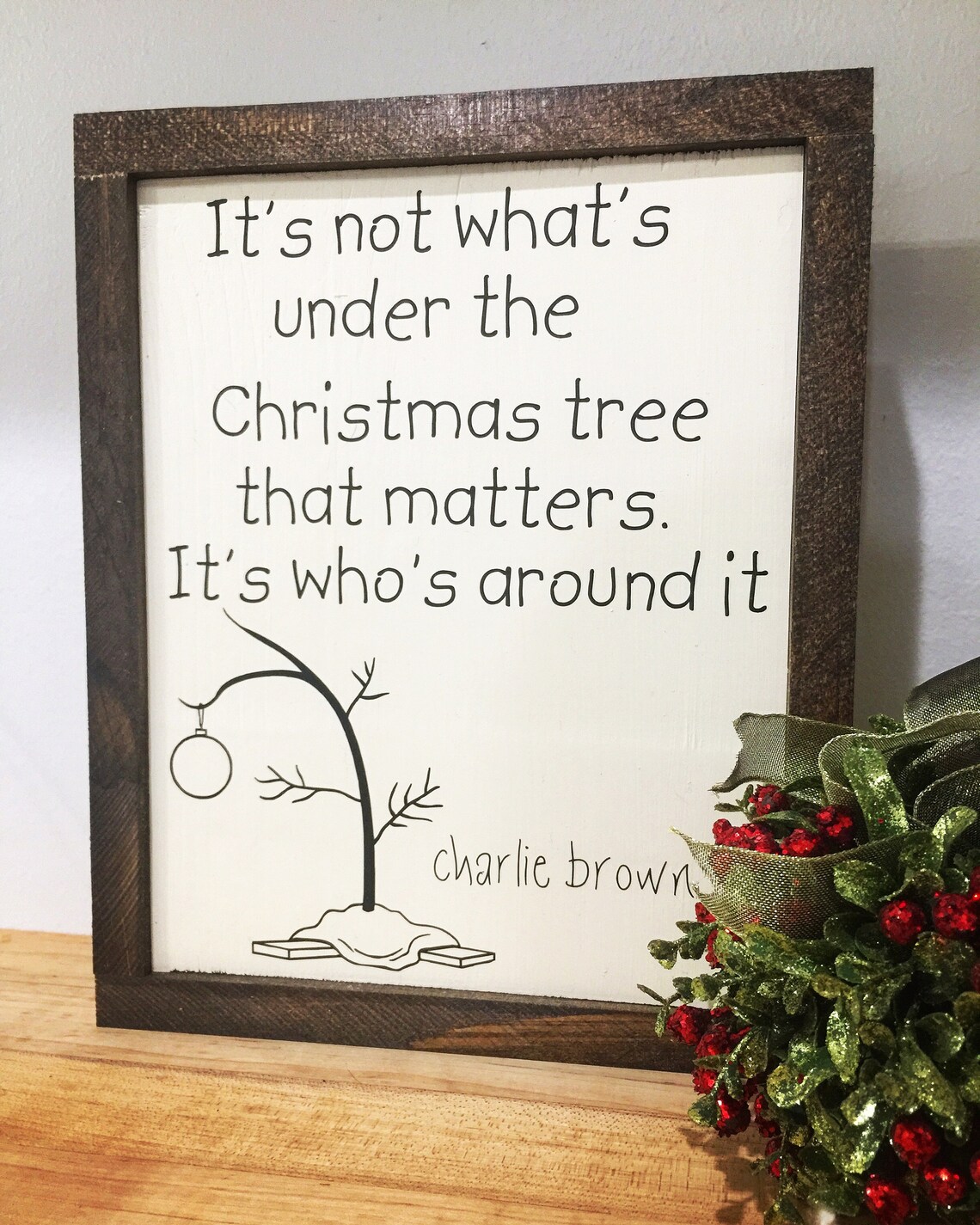 Charlie Brown Christmas Sign Peanuts Christmas Sign Snoopy - Etsy