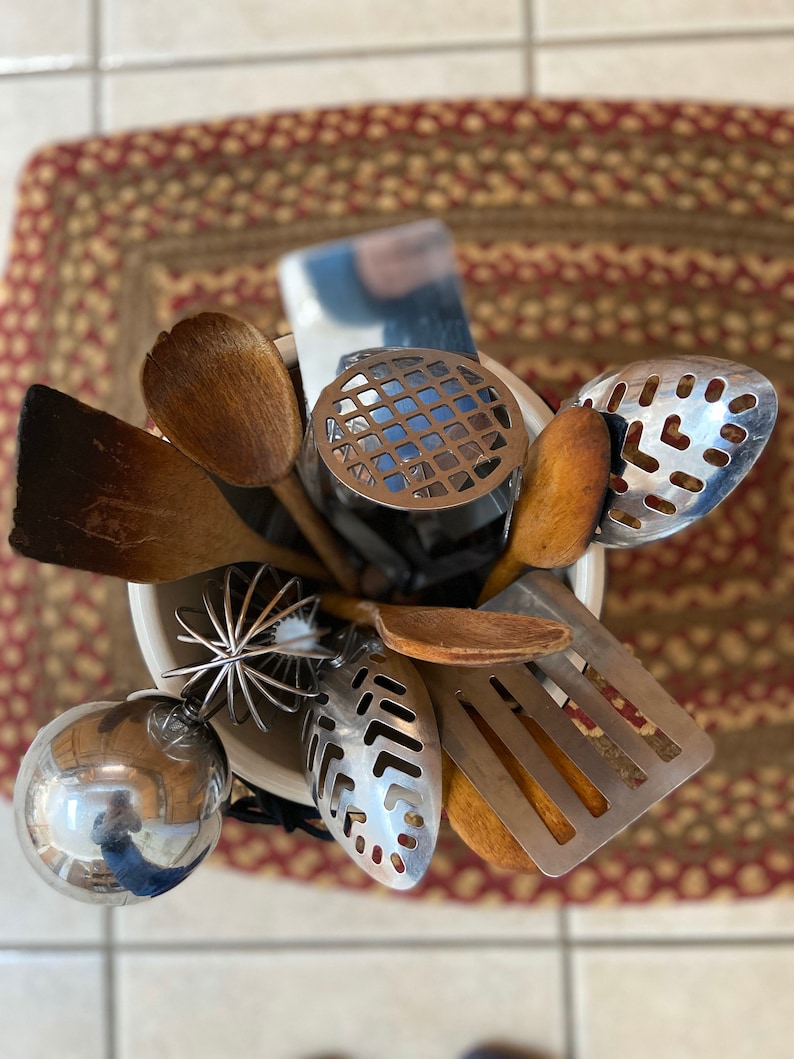 Personalized Kitchen Utensil Crock: Sunflower Design, USA Made - Etsy