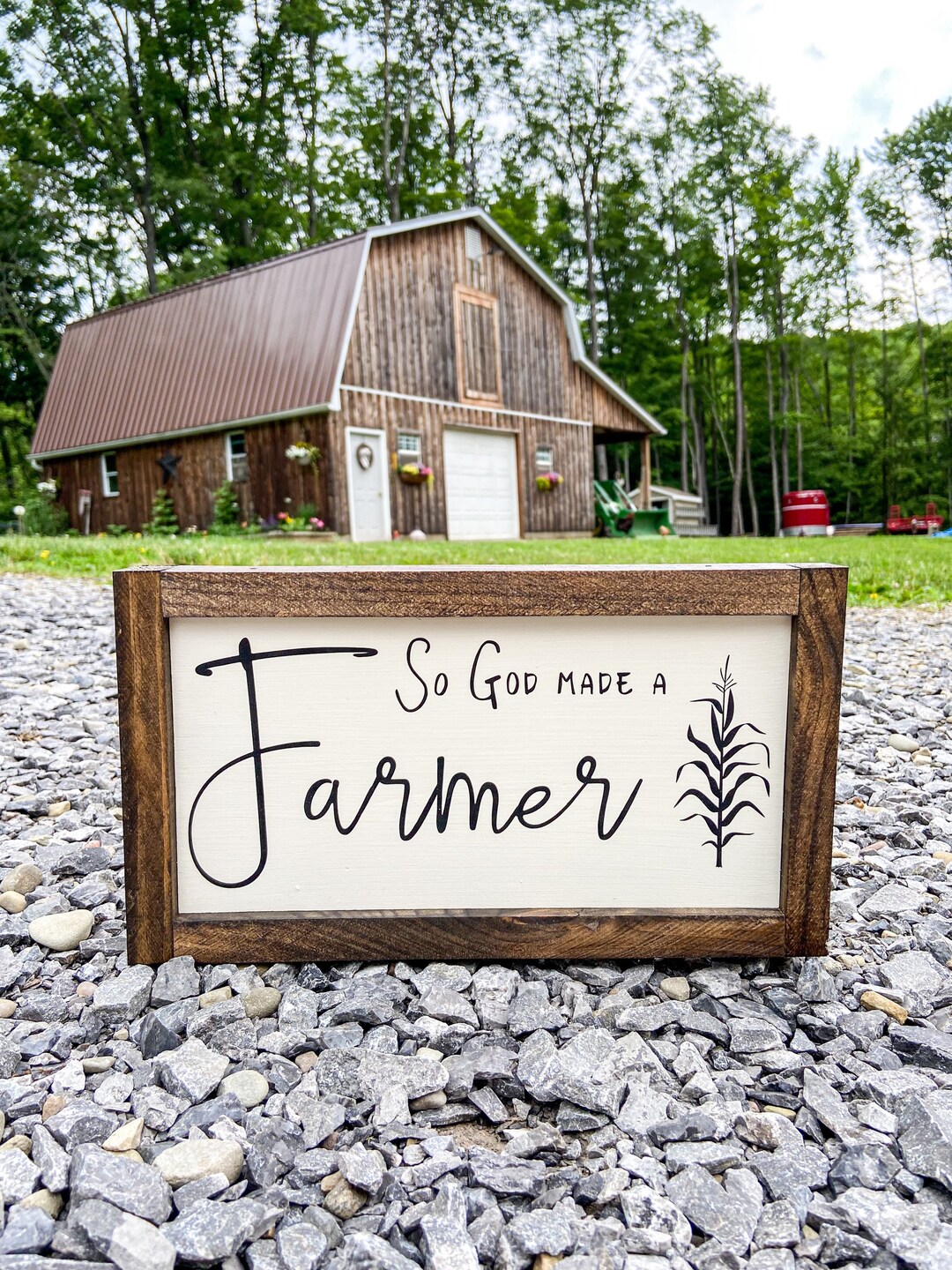 So God Made a Farmer Sign, Farm Gift, Gift for Farmer, Farm Gifts for ...