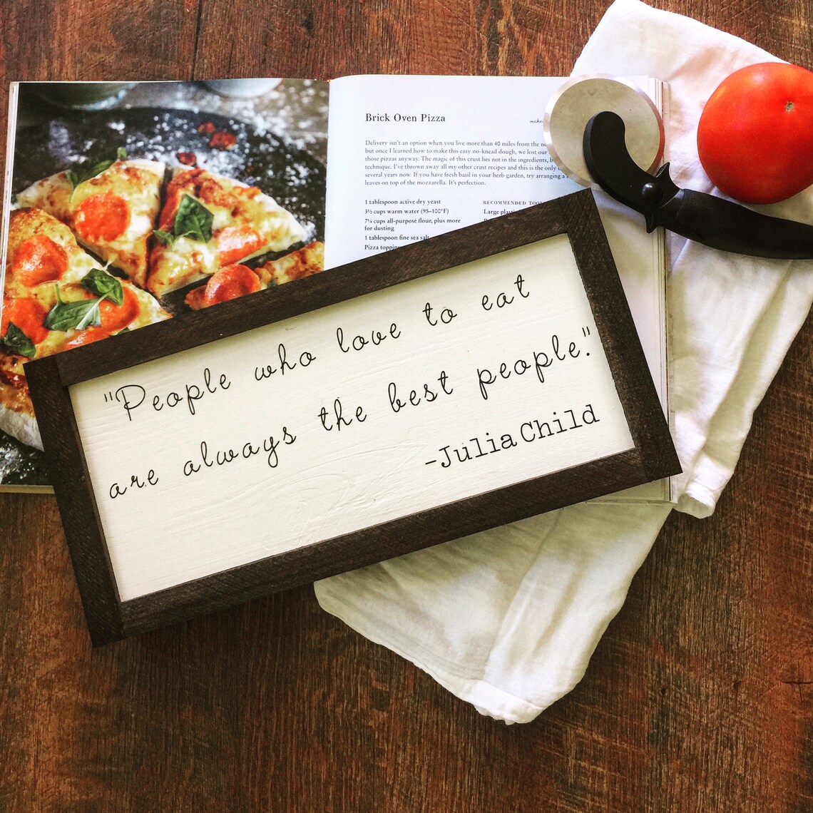 Farmhouse Kitchen Quote Wood Sign Julia Child Quote Sign - Etsy