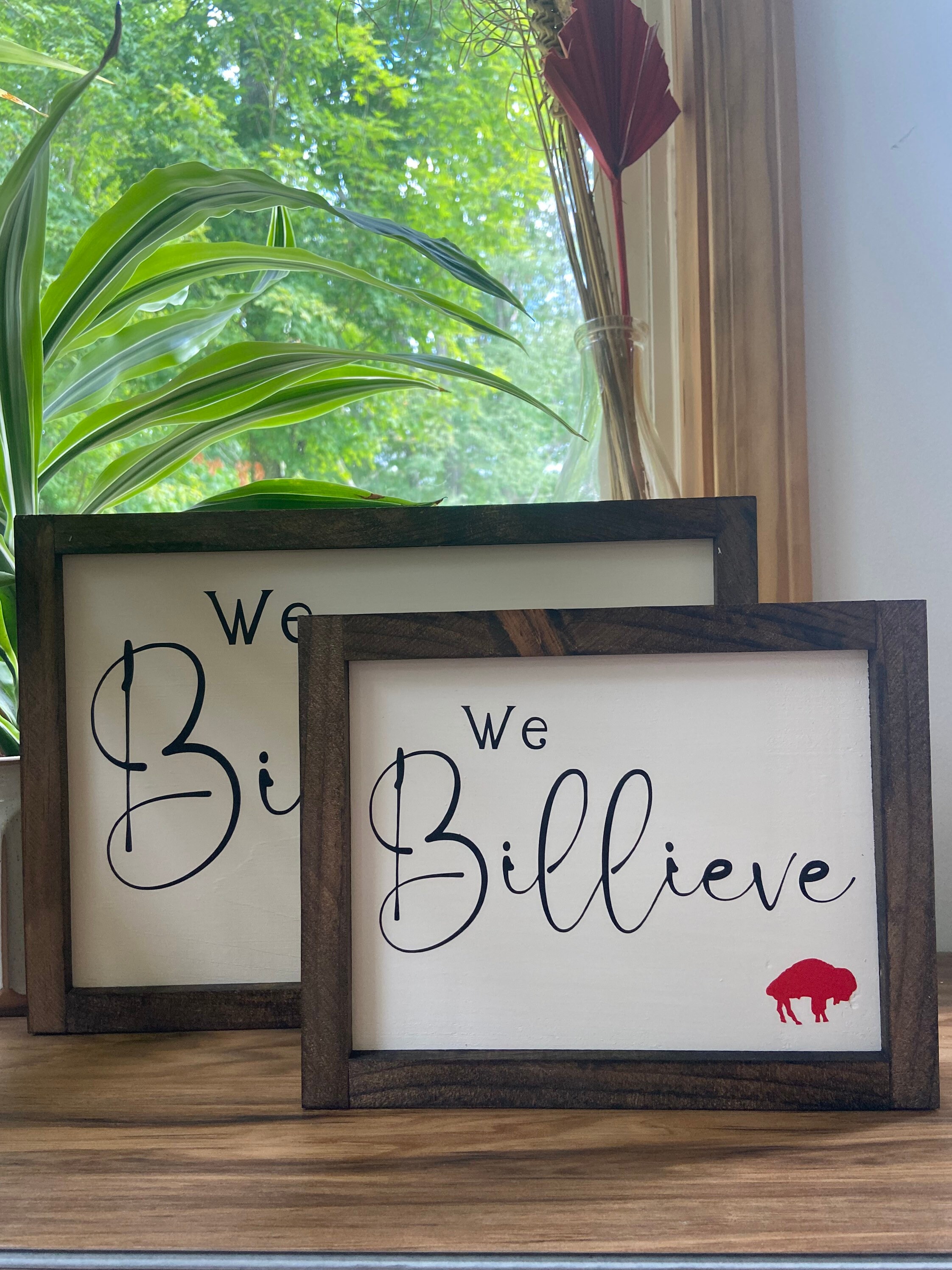 Buffalo Bills Sign: "we Billieve" - Football Fan Gift - Etsy