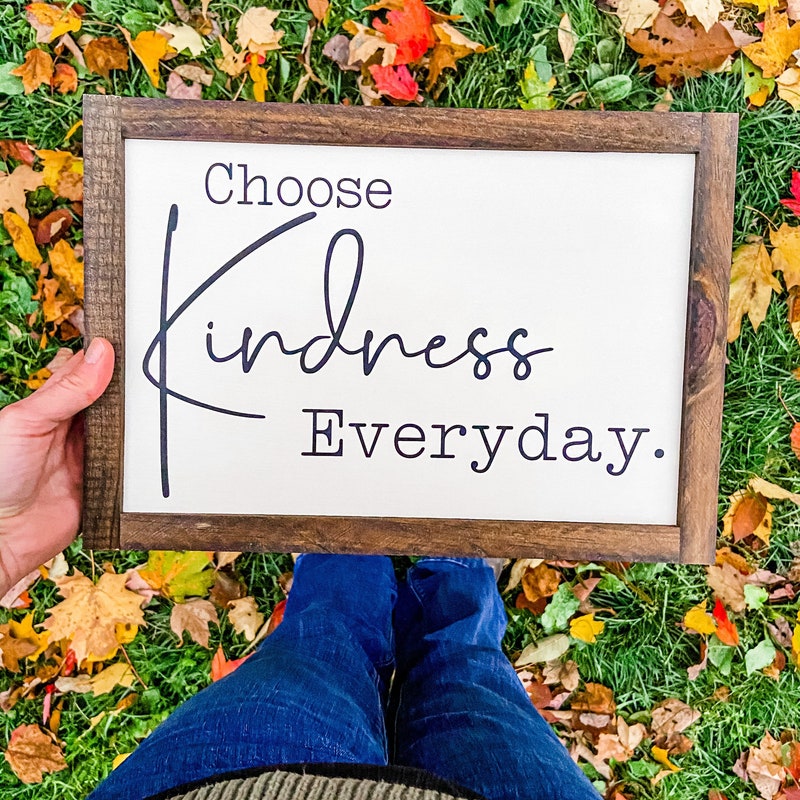 Kindness Sign - Etsy