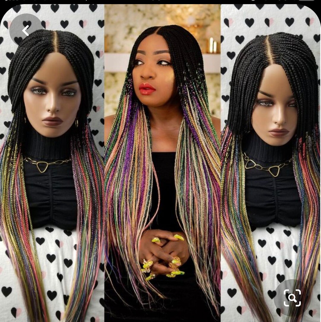 Braided Wigs Multi Colors - Etsy