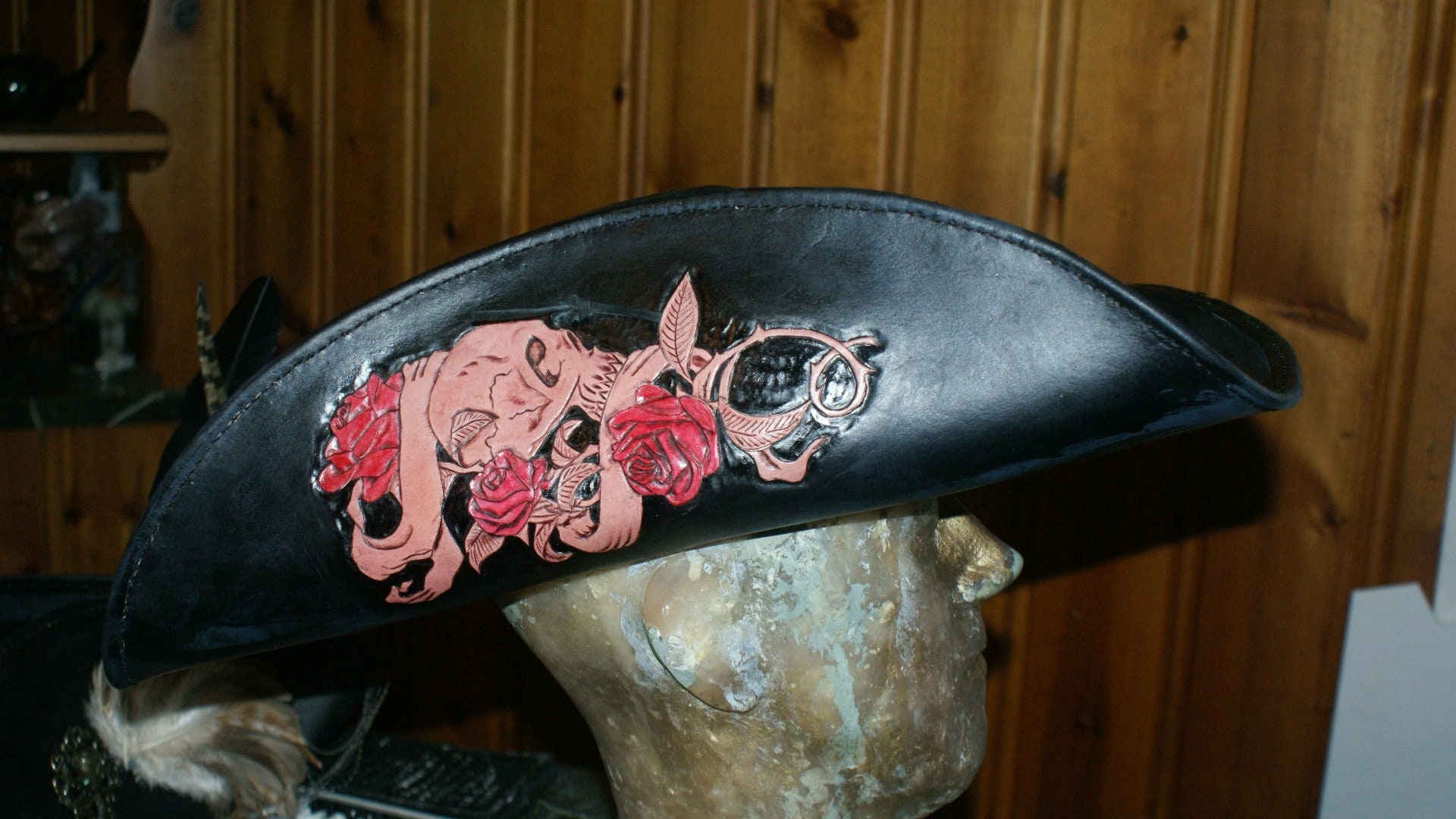 Custom Leather Tricorn / Pirate Hats - Etsy
