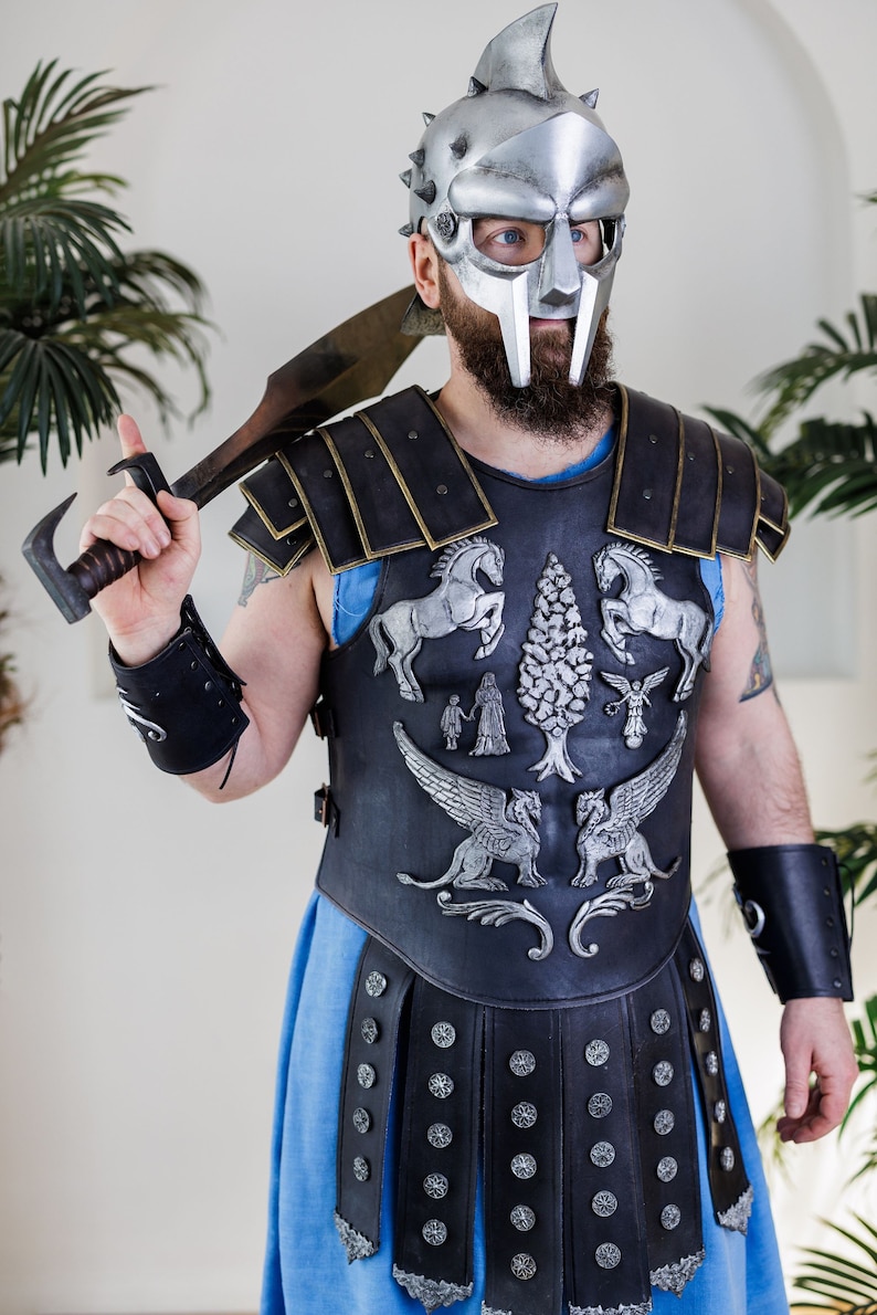 Gladiator (russell Crowe) Full Leather Armor. - Etsy