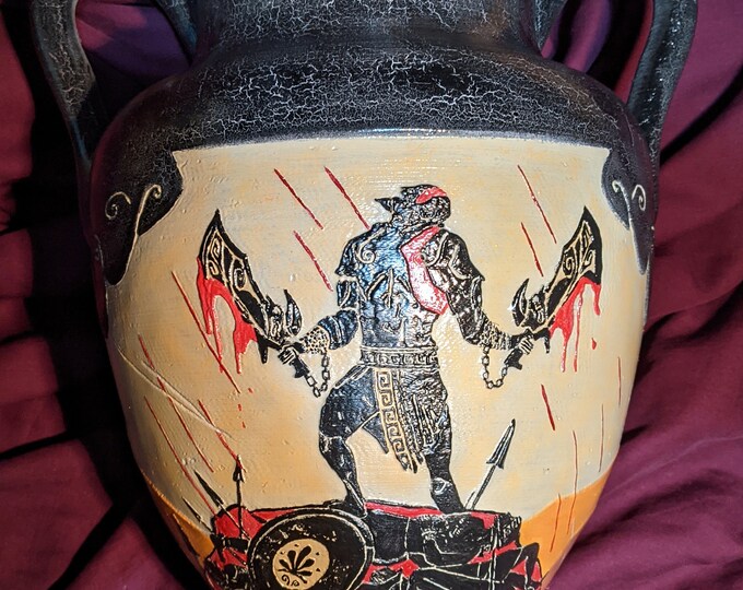 God of War Kratos Vase - Etsy