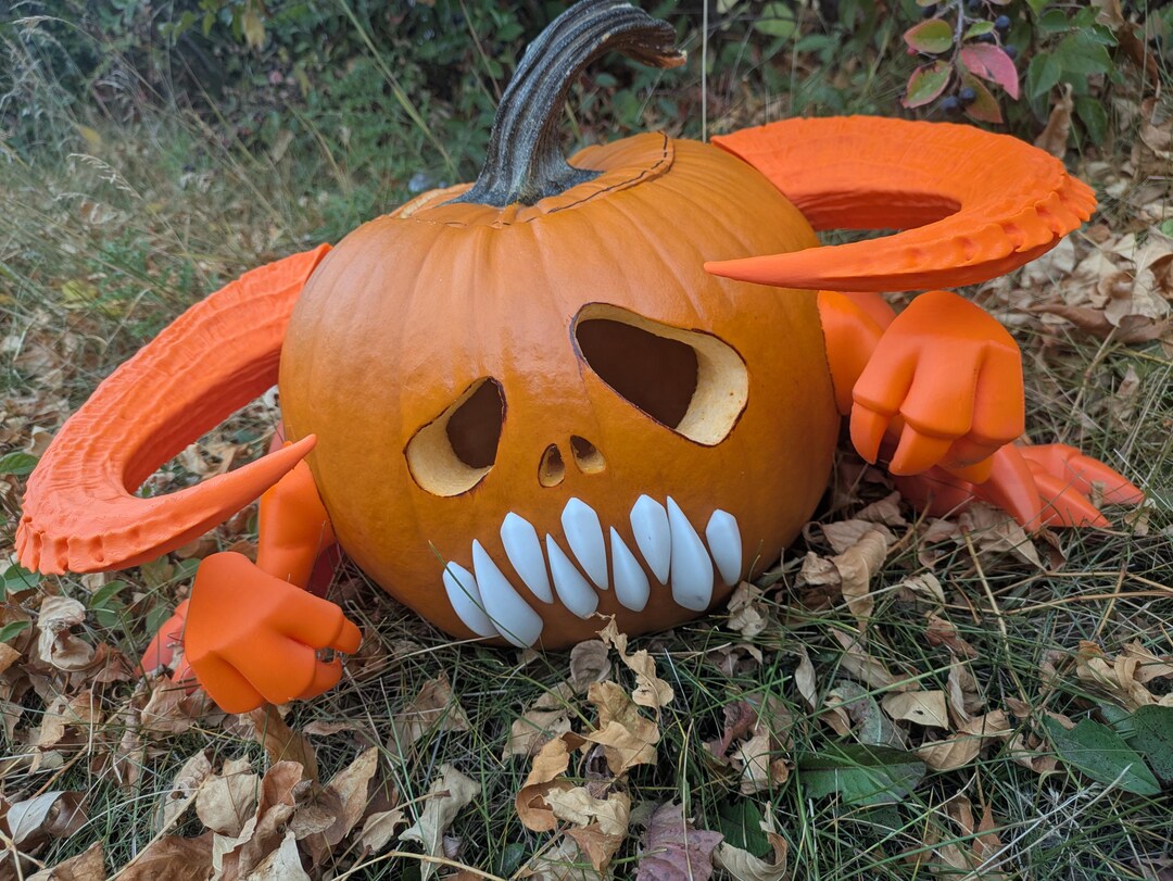 3D Printed Pumpkin Feet/claws: Spooky Season Decor - Etsy