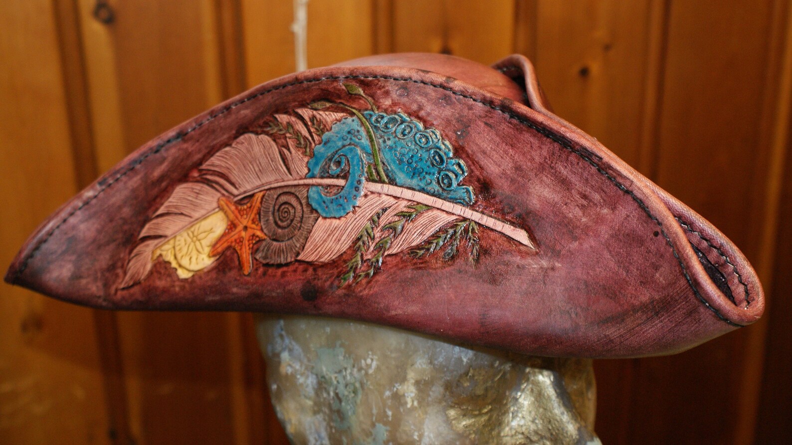Custom Leather Tricorn / Pirate Hats - Etsy