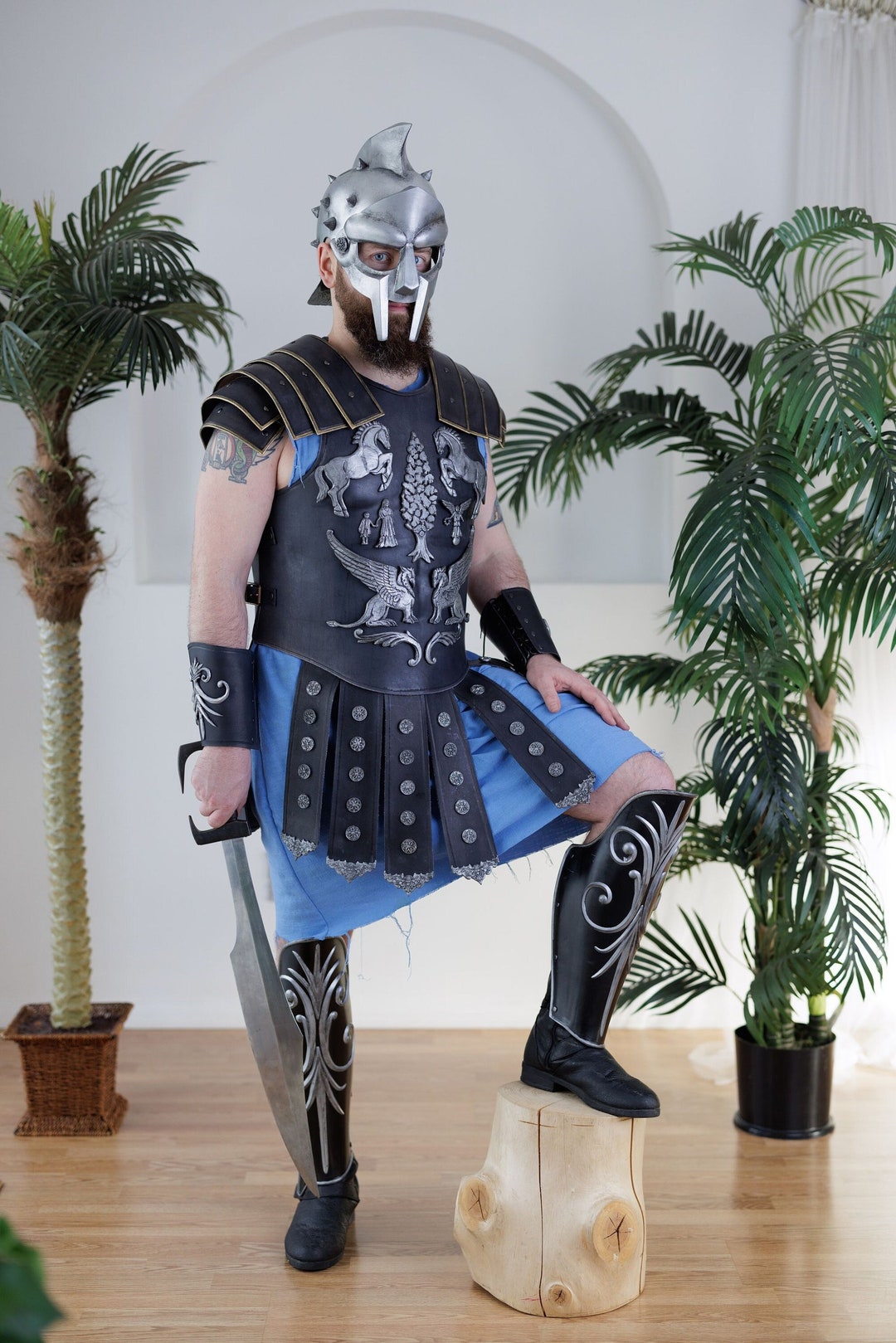 Gladiator (russell Crowe) Full Leather Armor. - Etsy