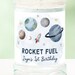 Editable Outer Space Water Bottle Labels Astronaut Party Decor Space ...