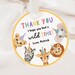 Editable Party Animals Favor Tags, Girl or Boy Wild One Safari Animals ...