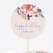 Editable Cake Toppers, Printable Floral Cake Topper Template, Instant ...