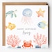 Under the Sea Card Template, DIY Printable Editable Birthday Ocean ...