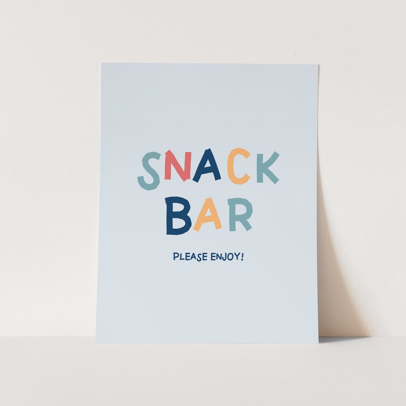 Snack Bar Sign - Etsy