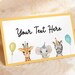 Jungle Safari Animals Place Card Editable Template Tent Cards - Etsy ...