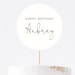 Editable Cake Toppers, Simple Printable Cake Topper Template, Instant ...