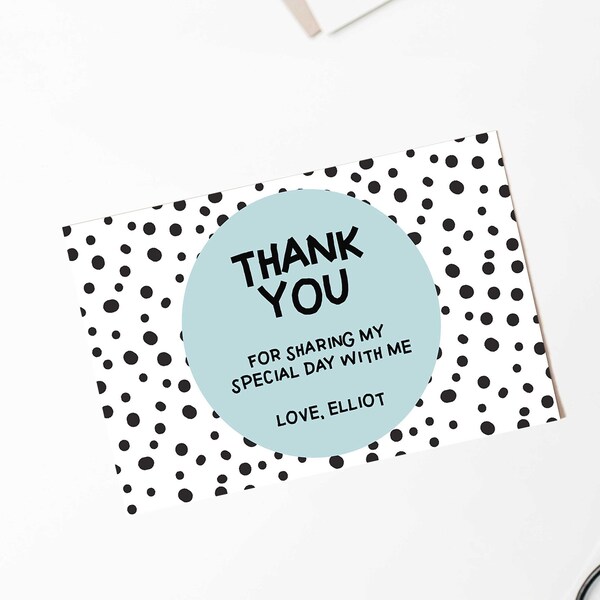 Polka Dot Thank You - Etsy
