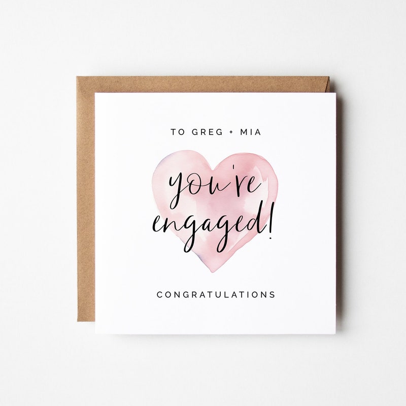 Diy Engagement Card - Etsy