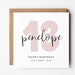 Pink 13th Birthday Card - Girl's Editable Modern Minimalist, DIY Square ...