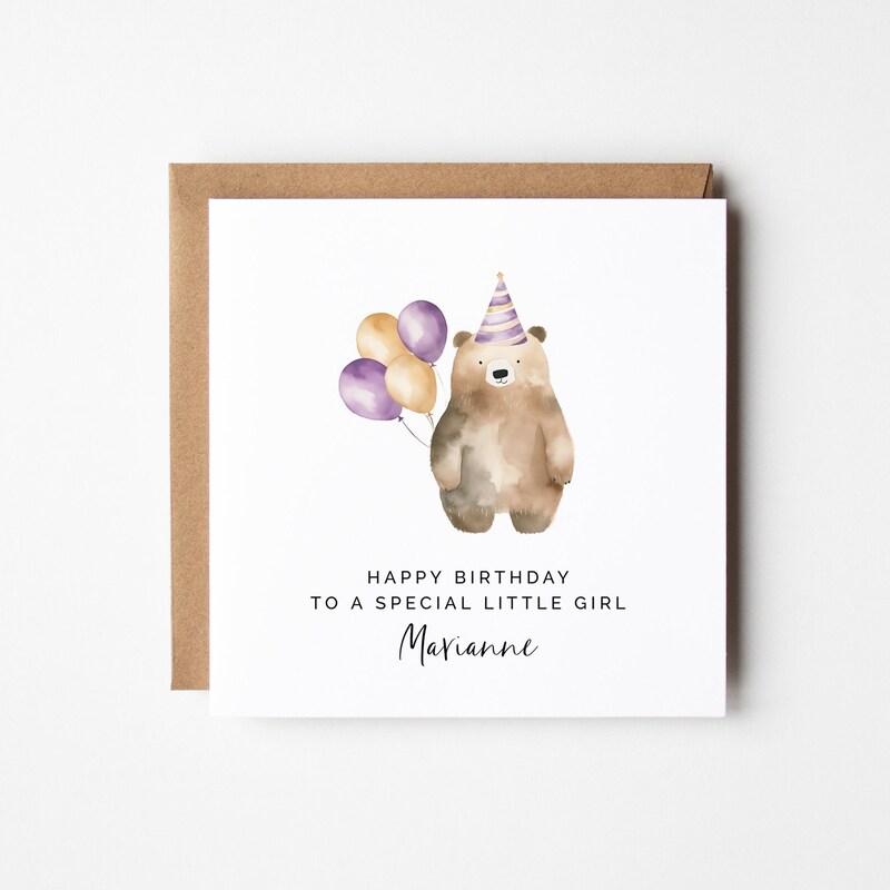 Birthday Card Purple - Etsy