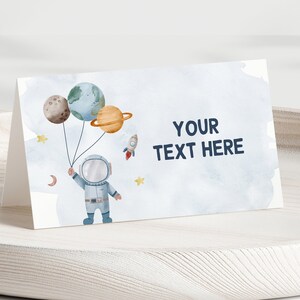 Editable Food Labels Outer Space Birthday Astronaut Galaxy Food Labels ...