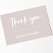 Bush Pink Thank You Card INSTANT DOWNLOAD Personalised Thank You Note ...