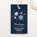 Editable Outer Space Favor Tags Space Birthday Thank You Label ...