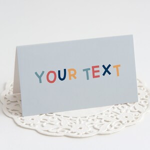 Editable Food Labels, Colorful Rainbow Food Label Place Card Template ...