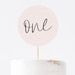 Editable Cake Toppers, Pink Printable Cake Topper Template, Instant ...