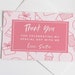 Pink Thank You Card INSTANT DOWNLOAD Personalised Thank You Note ...