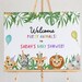 Safari Baby Shower Welcome Sign Template, Baby Shower Sign, Jungle ...