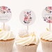 Editable Cupcake Toppers, Printable Floral Cupcake Topper Template ...